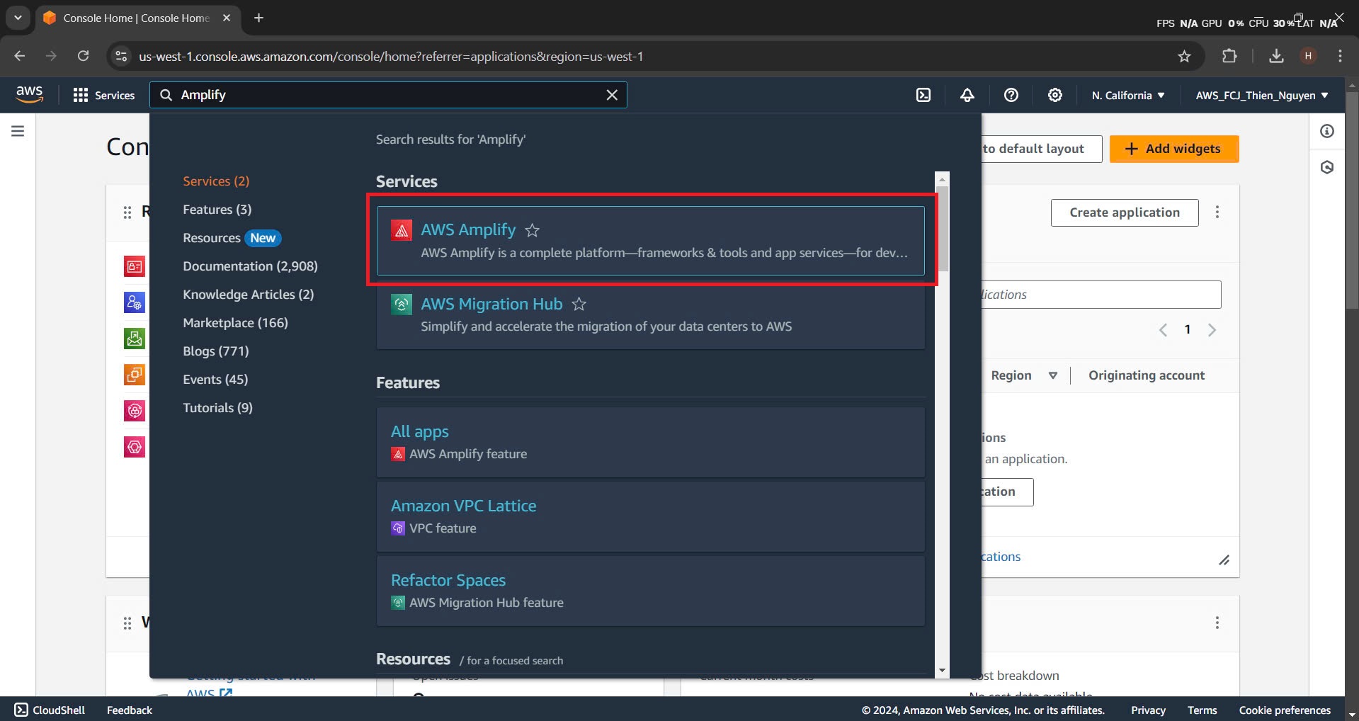 Initialize Amplify :: AWS Account Setup